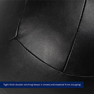 Titan Fitness Soft Leather Medicine Wall Ball 14 lb. Durable, Endurance, Cardio, Core Strength