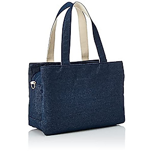 KANGOL(カンゴール) Thick Cotton Canvas 2-Way Shoulder Mother's Bag 3 Room Type L, Navy/Denim