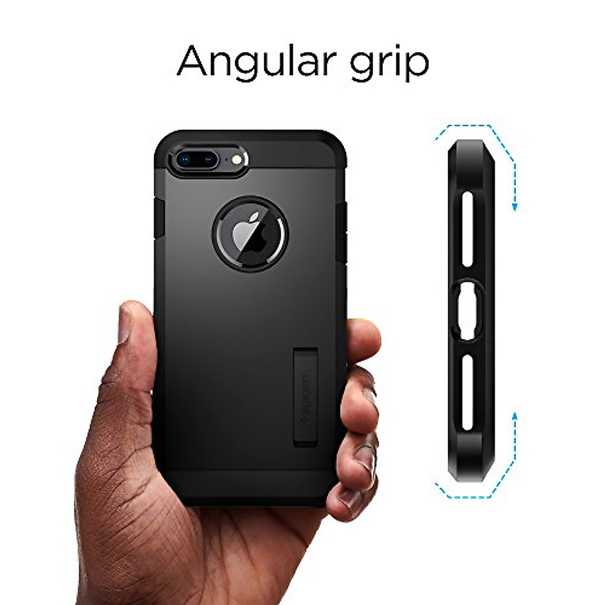 Spigen Tough Armor [2nd Generation] Designed for iPhone 8 Plus Case (2017) / Designed for iPhone 7 Plus Case (2016) - Black