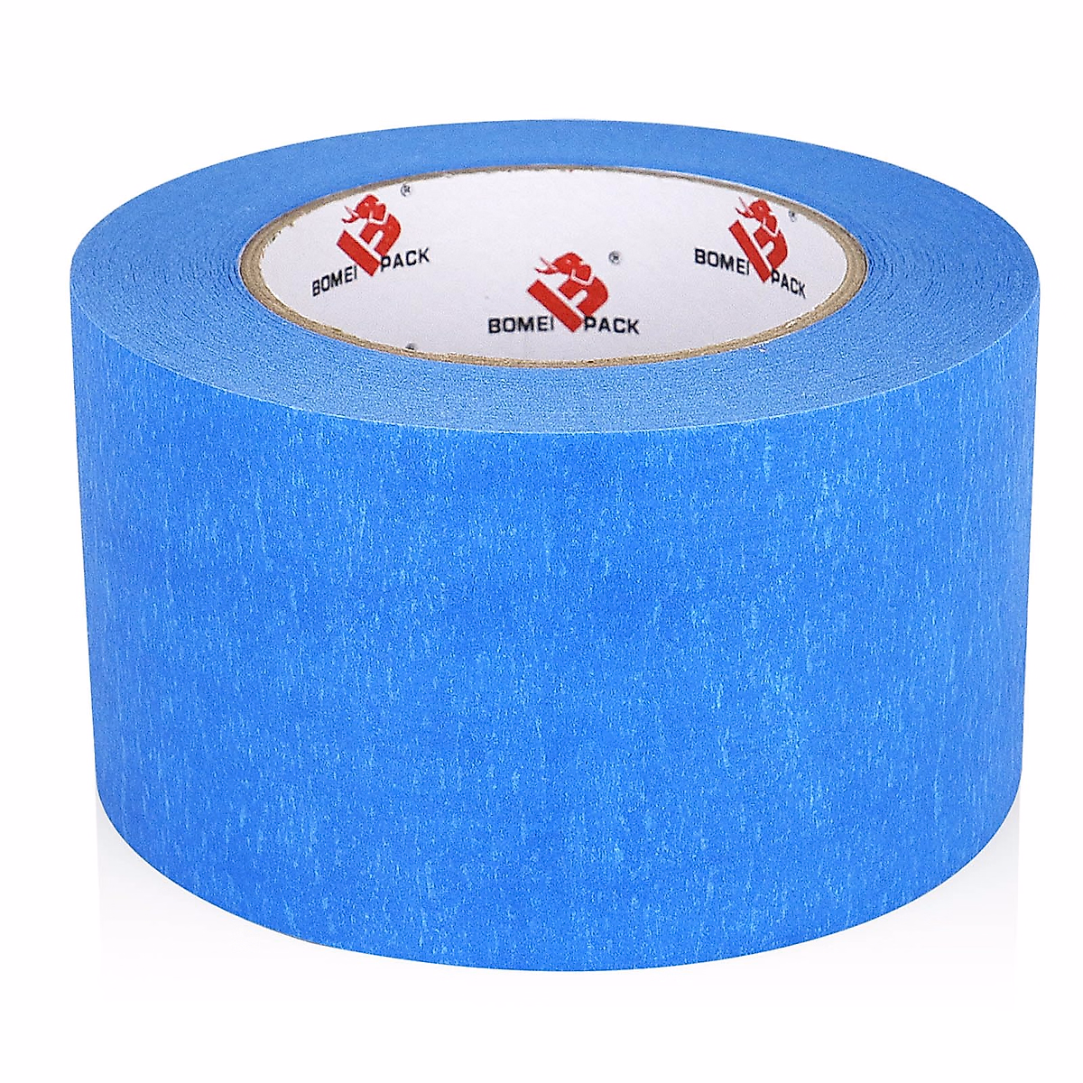 BOMEI PACK Wide Painters Tape 3 Inch Blue, 3 Inches x 60 Yards Painting Tape, 3D Printing Tape for Laser Cutting, 21-Day Clean Removal Wide Masking Tape