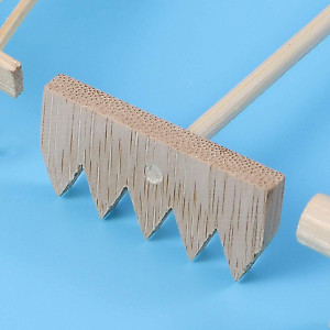 SUPVOX 3Pcs Mini Rakes Tool Zen Garden Sand Bamboo Tabletop Meditation Feng Shui Decor