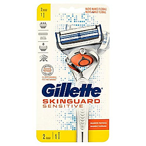 Gillette SkinGuard Sensitive, 1 Handle and 2 Blades