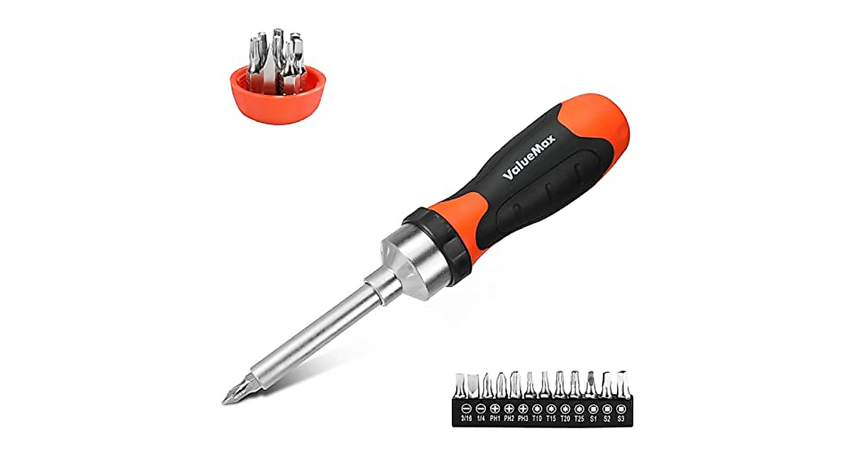 ValueMax 13-in-1 Multi-bit Ratcheting Screwdriver Set - Portable & Durable