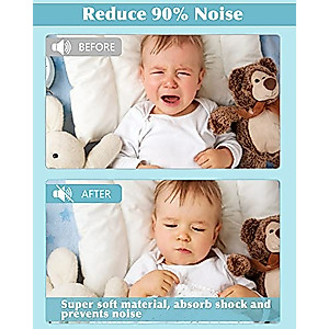 Door Stoppers Wall Protector, Etybetopstar1.57inch Reusable Door Bumper with Self Strong Adhesive, Quiet, Shock Absorbent Gel for Home, Office, Wall Protector from Door Knobs (Square, Clear)) (6PCS)