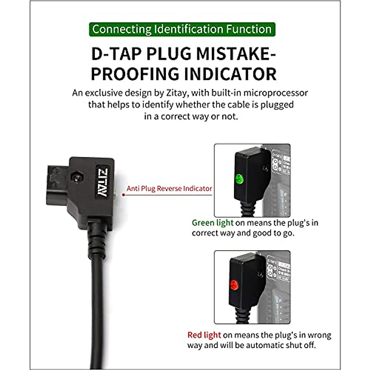 ZITAY D-tap to NP-FZ100 Dummy Battery Coiled Power Cable Cord Adapter Compatible for Sony Alpha 1 Alpha A7III A7R III A9 A7R IV Alpha 9 II A9R A9S A7R3 A7S3 FX3 Camera