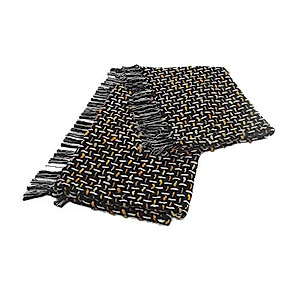 LR Home Modern Interwoven Throw Blanket with Fringe 50" x 60"