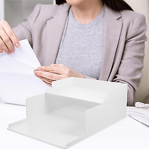 Cabilock 2pcs Desk Pen Holder Stand Office Supplies Office Pen Holder Office Supply Organizers and Storage Bins Desktop Stationery Organizer Desktop Makeup Container File Storage Shelf