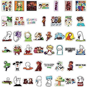 50Pcs SMP Dream Graffiti Stickers Waterproof Luggage Laptop Scooter Water Cup Stickers Gifts for Your Kids Friends On Christmas Children's Day Easter Birthday Pegatinas
