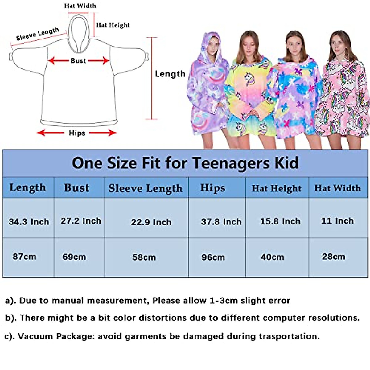 Nousion Women Hoodie Blanket Sweatshirt Oversized Wearable Sweatshirt Super Soft Fleece Blanket for Women Great Throw Sweatshirt for Bath and Watching TV