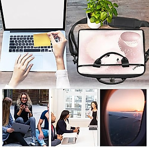Easter Bunny Laptop Computer Bag Waterproof Shoulder Messenger Bag 13-15 inch Durable Laptop Tote Bag with Shoulder Strap Handle Lightweight Crossbody Briefcase