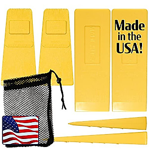 Cold Creek Loggers Felling Wedges, Tree Felling Wedges for Tree Cutting, Logging Wedge Set for Chain Saw, 5.5" (2-Pack) and 8" (2-Pack)