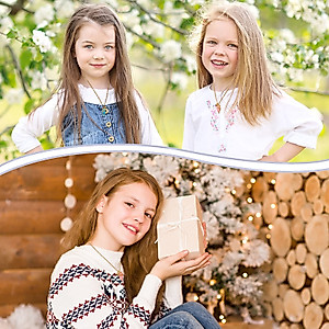 2 Pieces Half Heart Bff Necklace Friendship Necklace for Women Men Friends Birthday Gifts(Sheep Style)