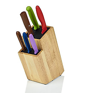 Kapoosh Batonnet Knife Block, Light Oak Woodgrain