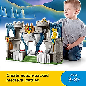 Fisher-Price Imaginext The Lion's Kingdom Castle Medieval-Themed Playset with Figures for Preschool Kids Ages 3 to 8 Years