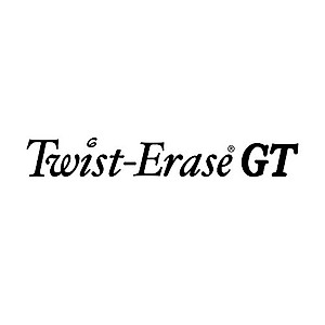 Pentel Twist-Erase GT, 0.7mm, Mechanical Pencil Transparent Black, Box of 12 (QE207A)