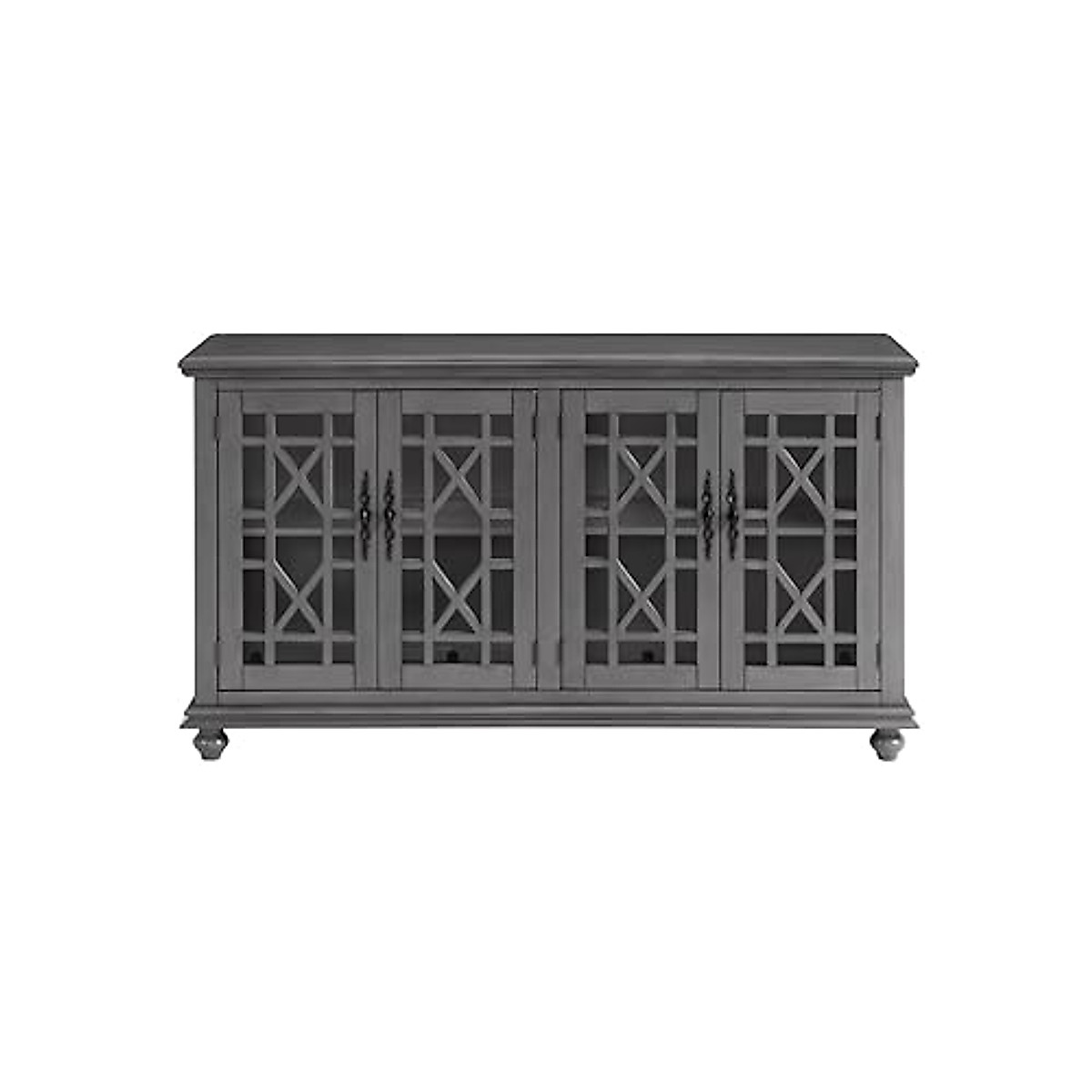 Martin Svensson Home Elegant TV Stand, 63" W x 35" H, Grey