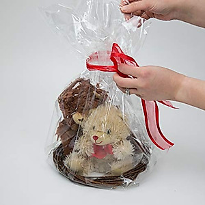 Cellophane Wrap 40"x100' Mylar Sheet Cellophane Roll Great Wrapping Paper for Craft Basket (Clear)