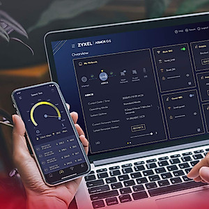 Zyxel Armor G5 12-Stream Multi-Gigabit WiFi 6 Router - AX6000 Wireless Speed. Large Home Coverage. 1 x 2.5 Gbps WAN Port, 1x 10 Gbps LAN Port, 4 x Gigabit Ethernet Ports. OpenVPN and WPA3 [NBG7815]