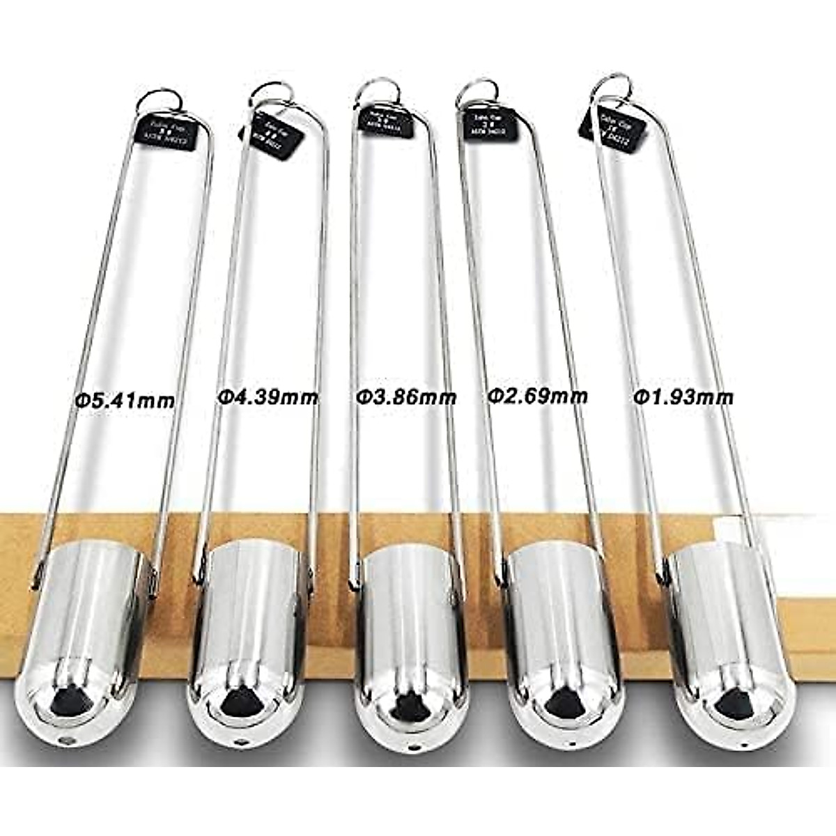 HFBTE Zahn Cup Viscosity Cup Viscometer Flow Cup Viscosity Zahn Cup Kit 1#+2#+3#+4#+5# Dip Type 44ml For Pigment Coating Paint Finishes Oil lacquer Paint Ink Varnishes Syrup Etc