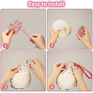 MiiMoo Wrist Yarn Holder - Portable Yarn Holder with Wrist Strap, Yarn Organizer for Knitting & Crocheting, Ideal Gift for Craft Lovers (Pink)