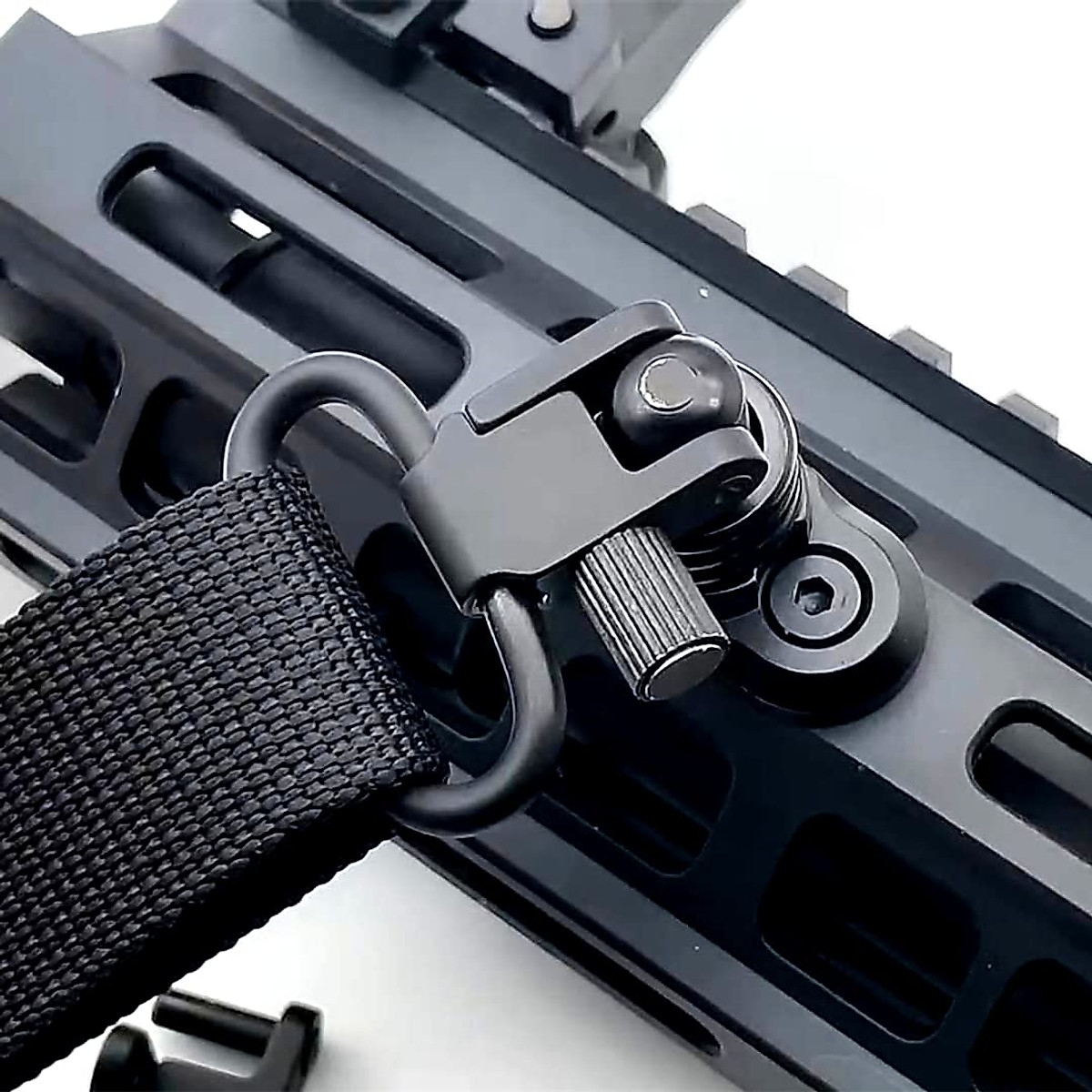 VVAAGG Metal Rifle Sling Swivel Mount 1 inch Two-Point Gun Sling Attachment Clips