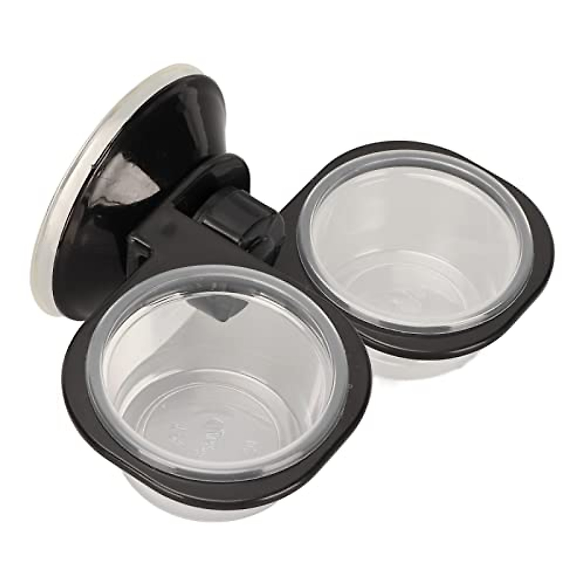 Reptile Food Water Feeding Bowl Crested Gecko Feeding Ledge Reptile Food and Water Cups for Small Pets (Double Bowl)