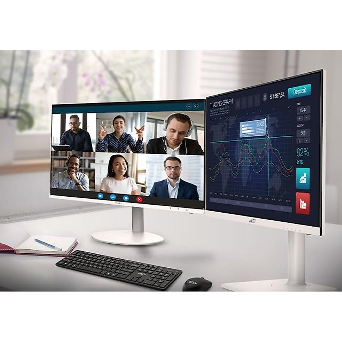 MSI All-in-One Computer Desktop, 23.8" FHD IPS Display, 16GB Memory,1TB SSD, Intel Core Processor Quad-Core Up to 4.40 GHz, WiFi 6, Bluetooth, HDMI, 6 USB Ports, Windows 11, Black