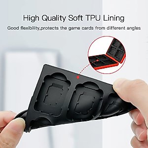 UFOPETIE Game Card Case Storage Box for Switch Game Cards Mario Games Up to 12 Games,for Nintendo Switch Game Card Case Cube for Nintendo Switch Game Storage Box Mario Mushroom