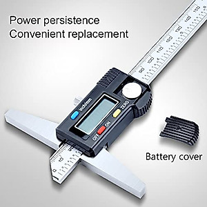 Oudtinx Digital Depth Caliper Electronic Depth Gauge Caliper Depth Rule (150mm(Normal))