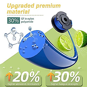 Trimmer String for Ryobi One+ AC14RL3A ,Line String Trimmer Replacement Spool 0.065-Inch Compatible with Ryobi 18v, 24v, and 40v Cordless String Trimmer, 15 Packs（12 Trimmer Line,3 Trimmer Cap）