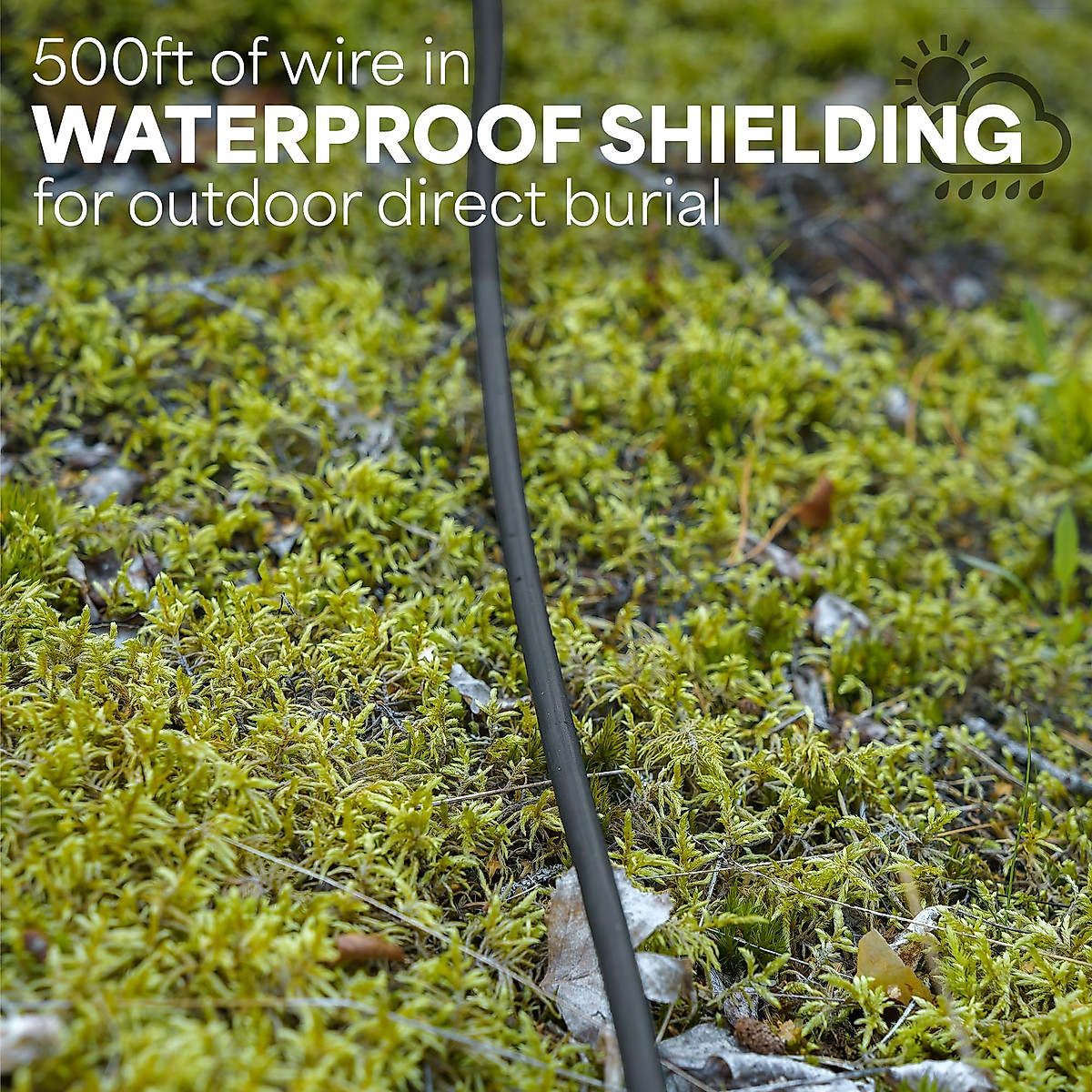 VIVO Black 500ft Bulk Cat6, Full Copper Ethernet Cable, 23 AWG, Cat-6 Wire, Waterproof, Outdoor, Direct Burial CABLE-V014