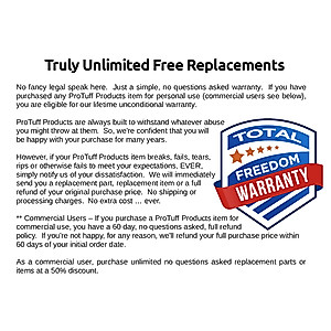 Pool Net with Brush Bundle - ProTuff 10X No Cost, No Hassle Replacements - 19.5" Deep Bag Fine Mesh Pool Net and Modular 22" Corner Cleaning Brush