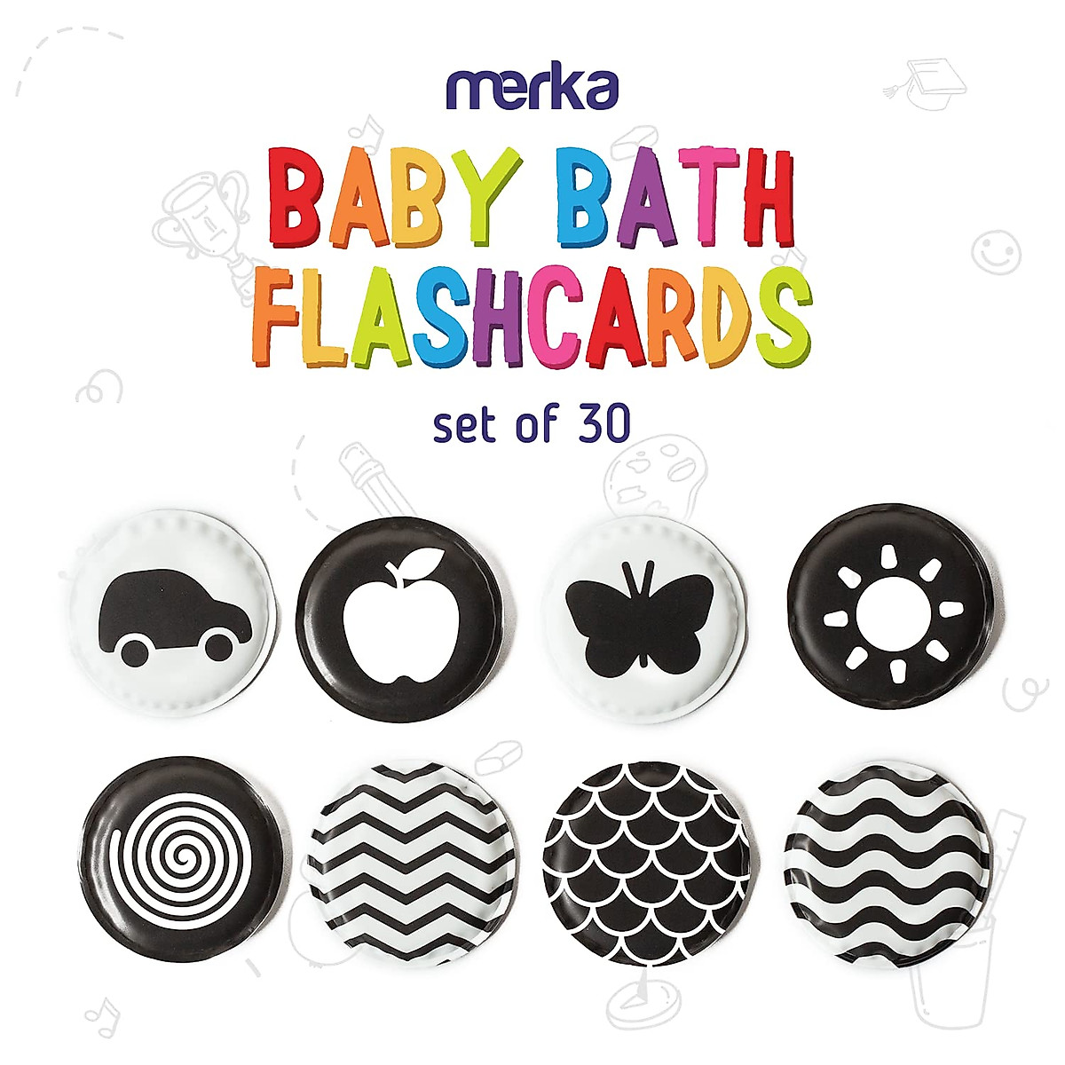 merka Bath Books for Toddlers, Bath Letters and Numbers for Toddlers, Set of 36 Floating Flashcards, ABCs, and Numbers, Learning Activities for Babies and Preschool Kids, Alphabet Learning Toys