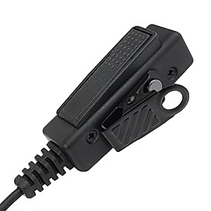 Retevis Acoustic Tube Walkie Talkie Earpiece with Mic, Compatible with Motorola CP100 CP100D CP185 CP200 CP200D GP300 GP2000 Mag ONE BRP40 A8 Walkie-Talkie, 2 Way Radio Headset with Big PTT(5 Pack)