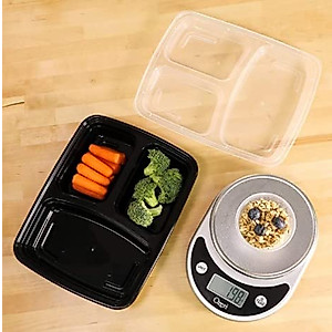 Meal Prep Container, Black, Medium