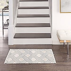 Nourison 26 x 45 Renzo Accent Rug 26"" X 45"" Beige