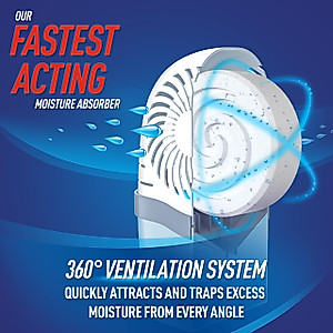 DampRid Moisture Absorber Drop-In Tablet Refill Pack, Fresh Scent, 15.8 oz., 4 Pack, Attract and Trap Excess Moisture and Eliminate Musty Odors for Cleaner, Fresher Air