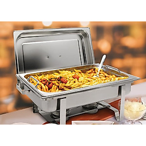 Get-A-Grip Chafer with Food Pan Handles 8Qt Stainless Steel