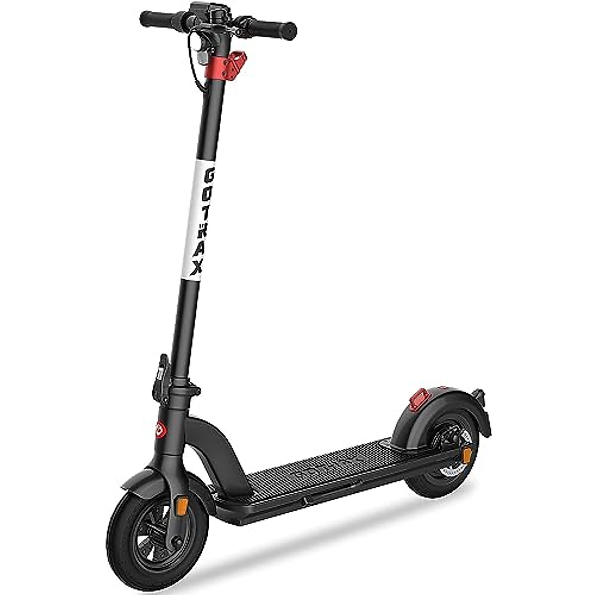 Gotrax G4 Electric Scooter, 10" Pneumatic Tires, Max 25 Mile Range and 20Mph Power by 350W Motor, Double Anti-theft Lock, Bright Headlight and Taillight, Foldable and Cruise Control Escooter for Adult
