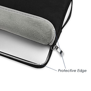 Arisase 13-Inch Laptop Sleeve Case with Handle for 2024-2022 MacBook Air 13.6" with M3 M2 Chip(Model:A2681) & MacBook Pro 13.3" with M2 Chip Travelling Carrying Canvas Bag Protective Accessory(Black)