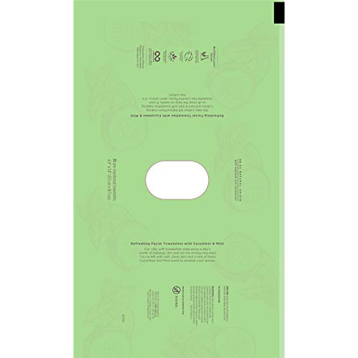 Burt's Bees Sensitive Facial Cleansing Towelettes with Cucumber and Mint - 30 Count