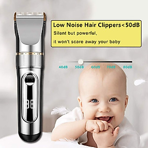 [upgraded version]Ensving Hair Clippers,2-Speed Professional Rechargeable Cordless Electric Hair Trimmer,Low Noise Beard Trimmer, Whole Body Washable Hair Cutting Kit, Multi-Purpose Haircut for Men,B