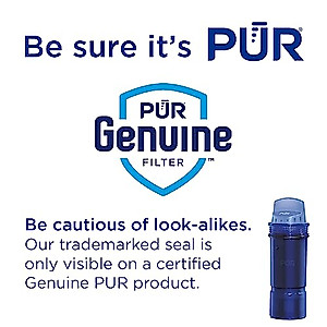 PUR PLUS Water Pitcher & Dispenser Replacement Filter 3-Pack, Genuine PUR Filter, 3-in-1 Powerful Filtration for More Chemical & Physical Substance Reduction, 6-Month Value, Blue (CRF950Z3)