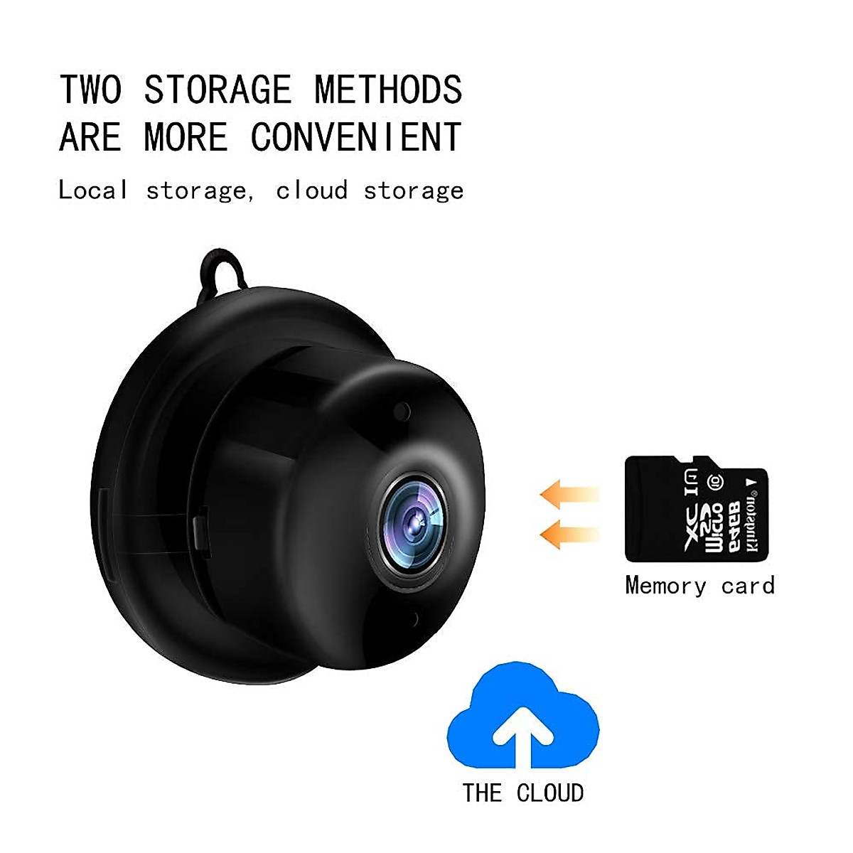AOLANS Mini Camera 1080P Hidden Camera Indoor Home Security Camera Dimmable/Pet Camera/Nanny cam Security Home Monitor 30 Days Free Cloud Storage or Installation 64G Night Vision for iOS/Android