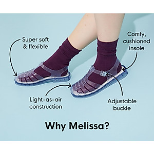 Melissa Possession Jelly Sandal for Women - The Iconic 90s Original Jelly Shoe, Fisherman’s Sandal with Adjustable Strap and Side Buckle, Lilac, 7