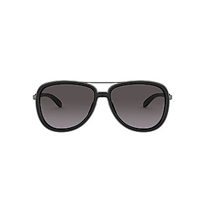 Oakley OO4129 Split Time Sunglasses+ Vision Group Accessories Bundle (Velvet Black/Prizm Grey Gradient (412917))