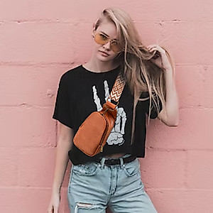 INICAT Fanny Packs for Women, Belt Bag Fashion Waist Packs Small Sling Bag with Adjustable Strap for Travel Hiking Outdoor Sports (Style07-Black)