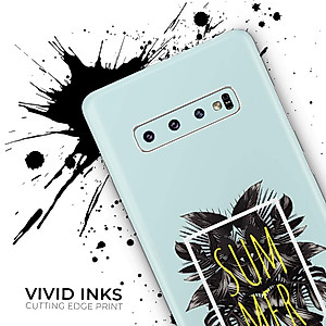 DesignSkinz Mint Summer Time Protective Vinyl Decal Wrap Skin Cover Compatible with The Samsung Galaxy S20 (Screen Trim & Back Glass Skin)
