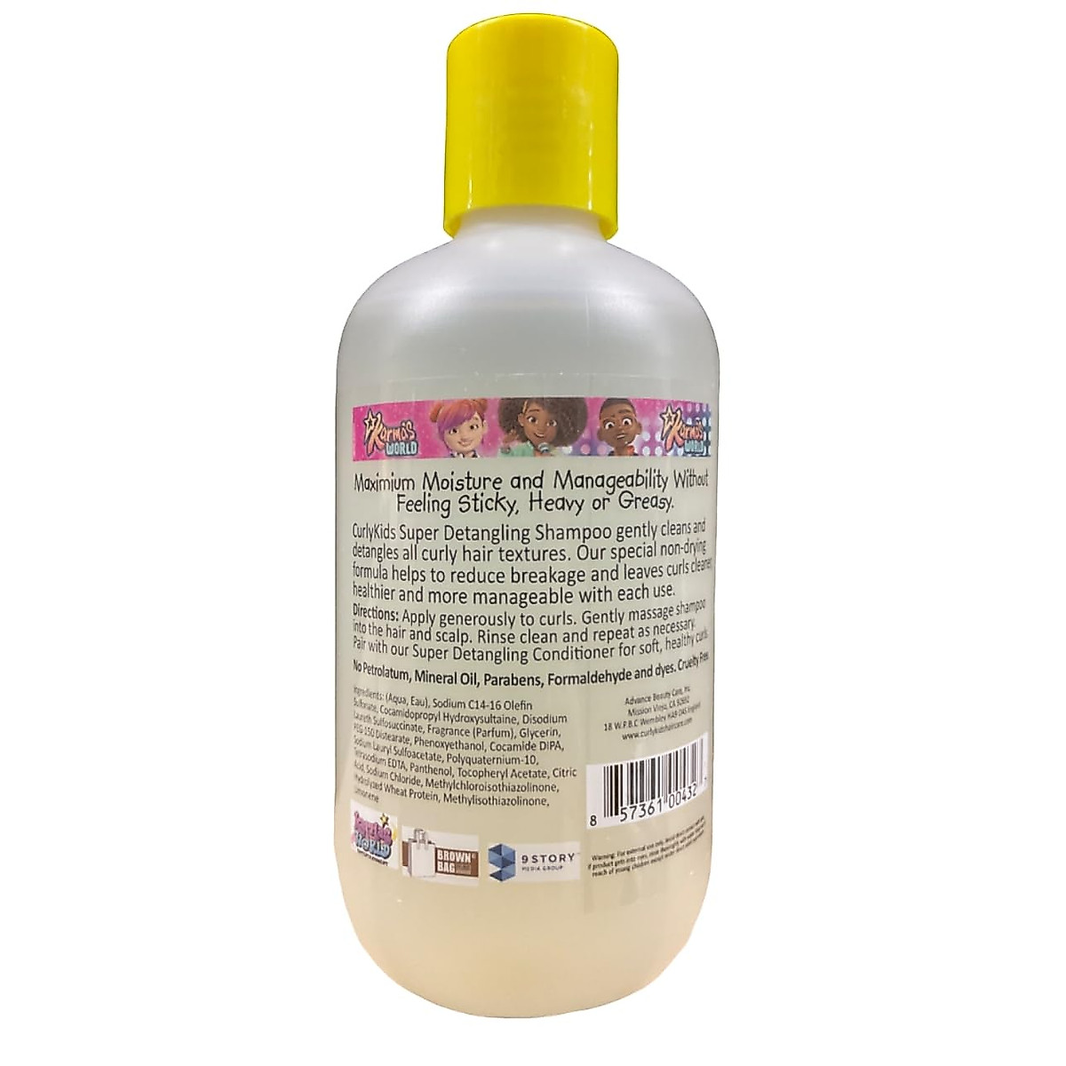 Curly Kids Super Detangling Shampoo, 8 oz (Pack of 3)