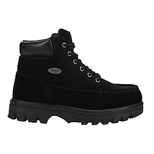 Lugz Men's Warsaw Classic Moc Toe Chukka Fashion Boot, Black, 10.5, D